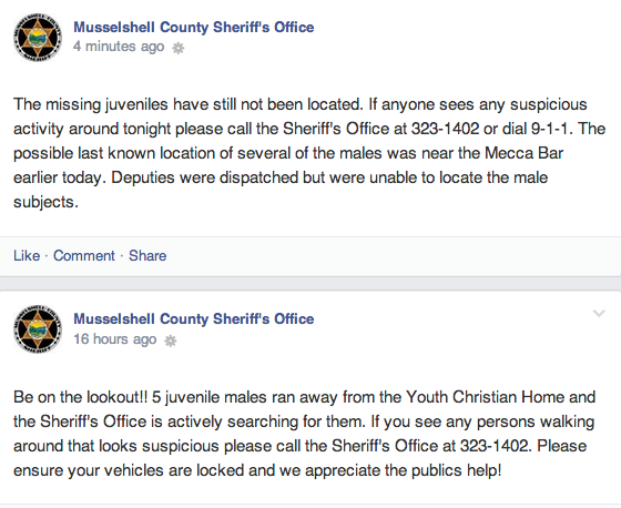 Musselshell County Sheriff's Office utilizes social media to locate ...