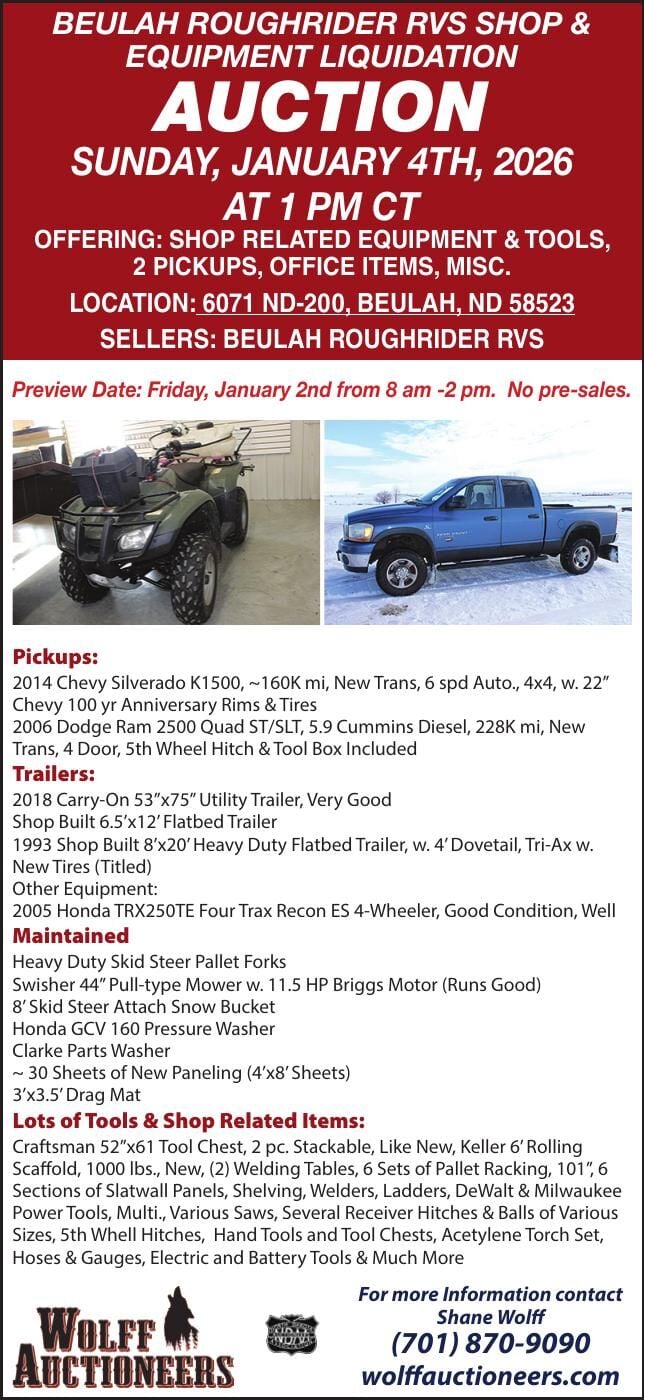 Wolff Auction - Ad from 2025-12-24