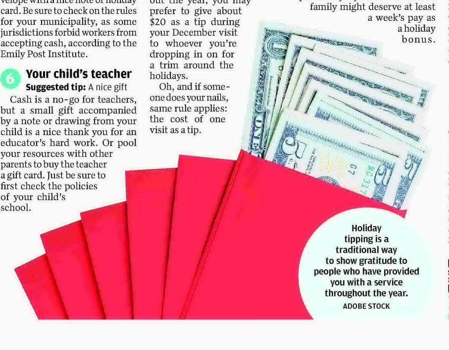 Holiday tipping guide