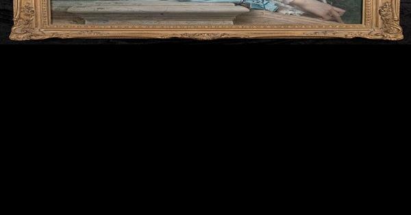 Conserved portrait of Medora on display at Chateau de Morès State ...