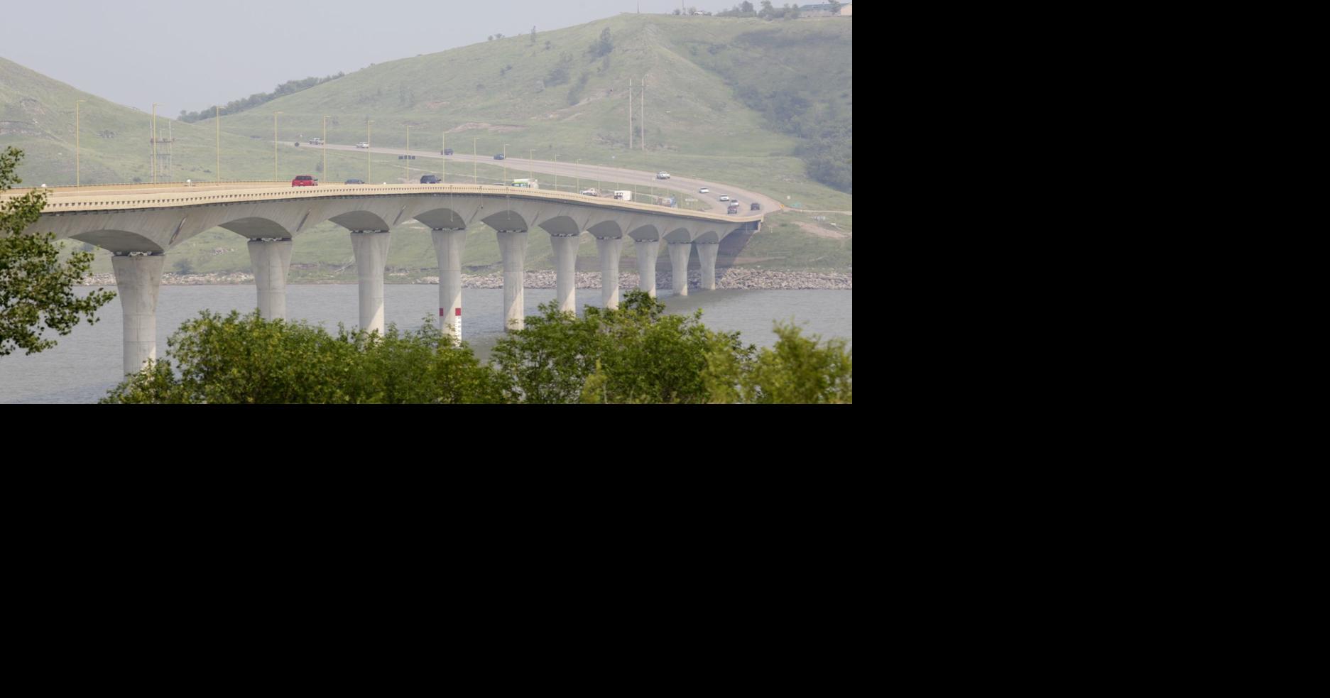 Four Bears Bridge being inspected