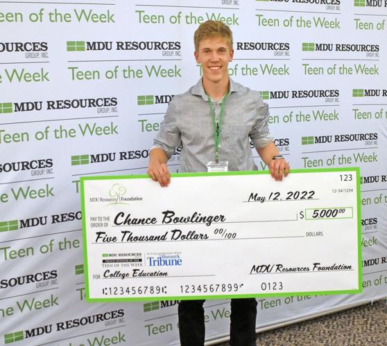 Century High School's Chance Bowlinger named MDU’s Teen of the Year