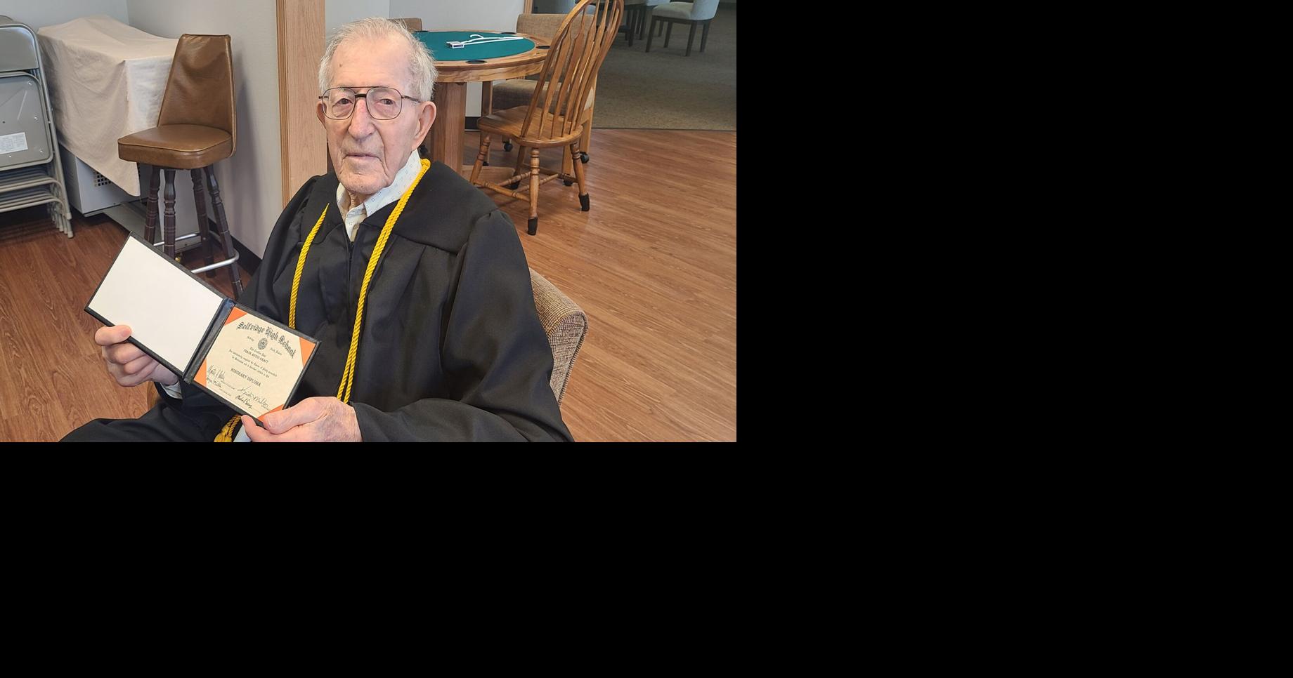 Mandan veteran gets honorary high school diploma