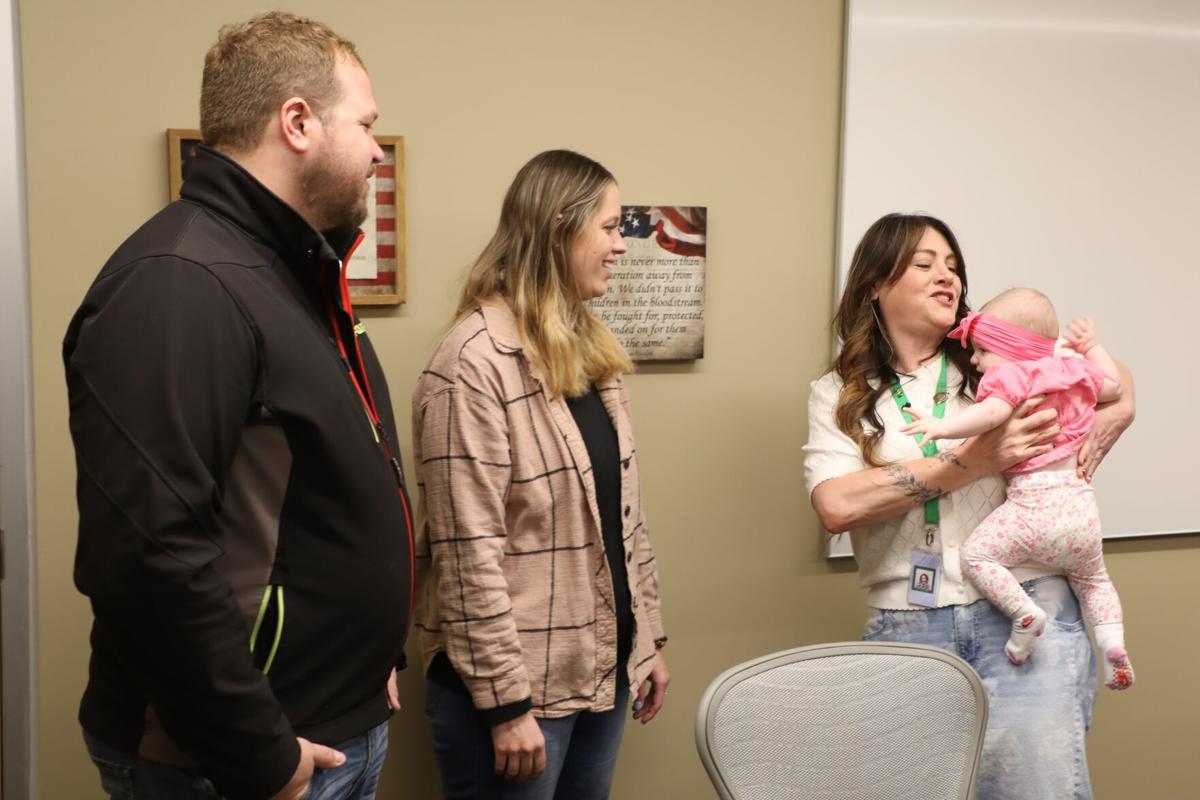 Bismarck 911 dispatcher helps deliver baby roadside reunion