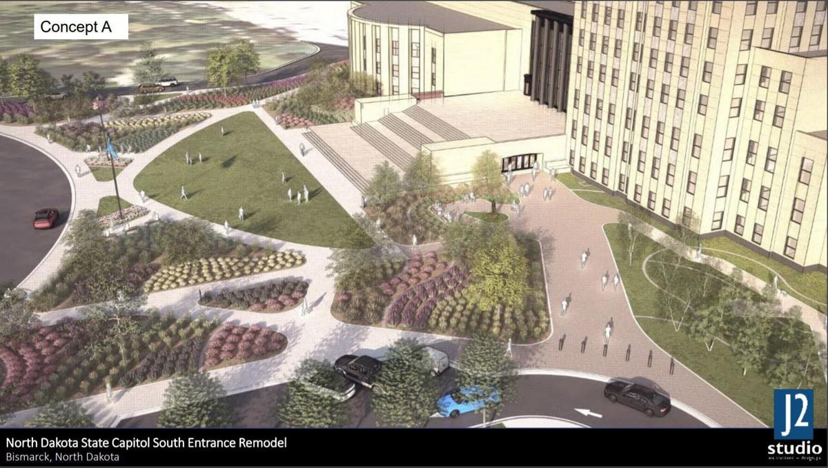 Work begins to remodel North Dakota Capitol's public entrance