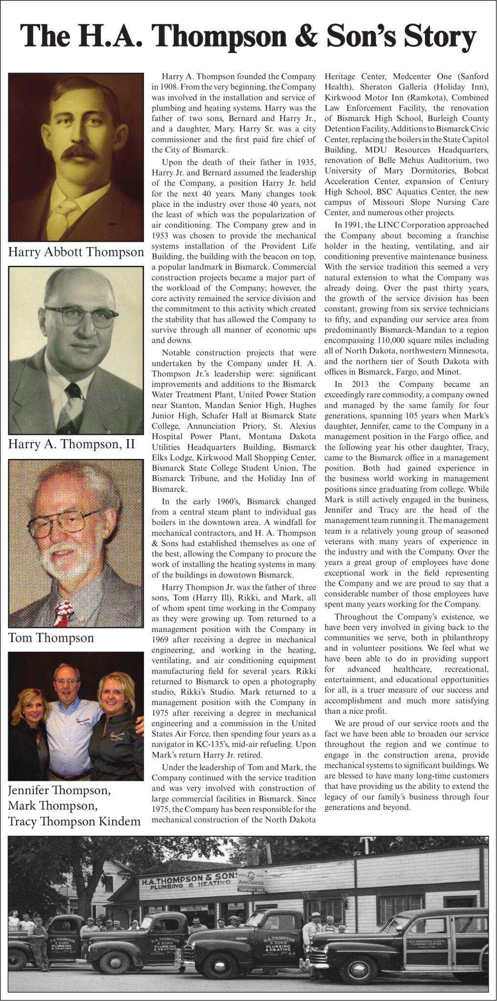 The H.A. Thompson & Sons' Story