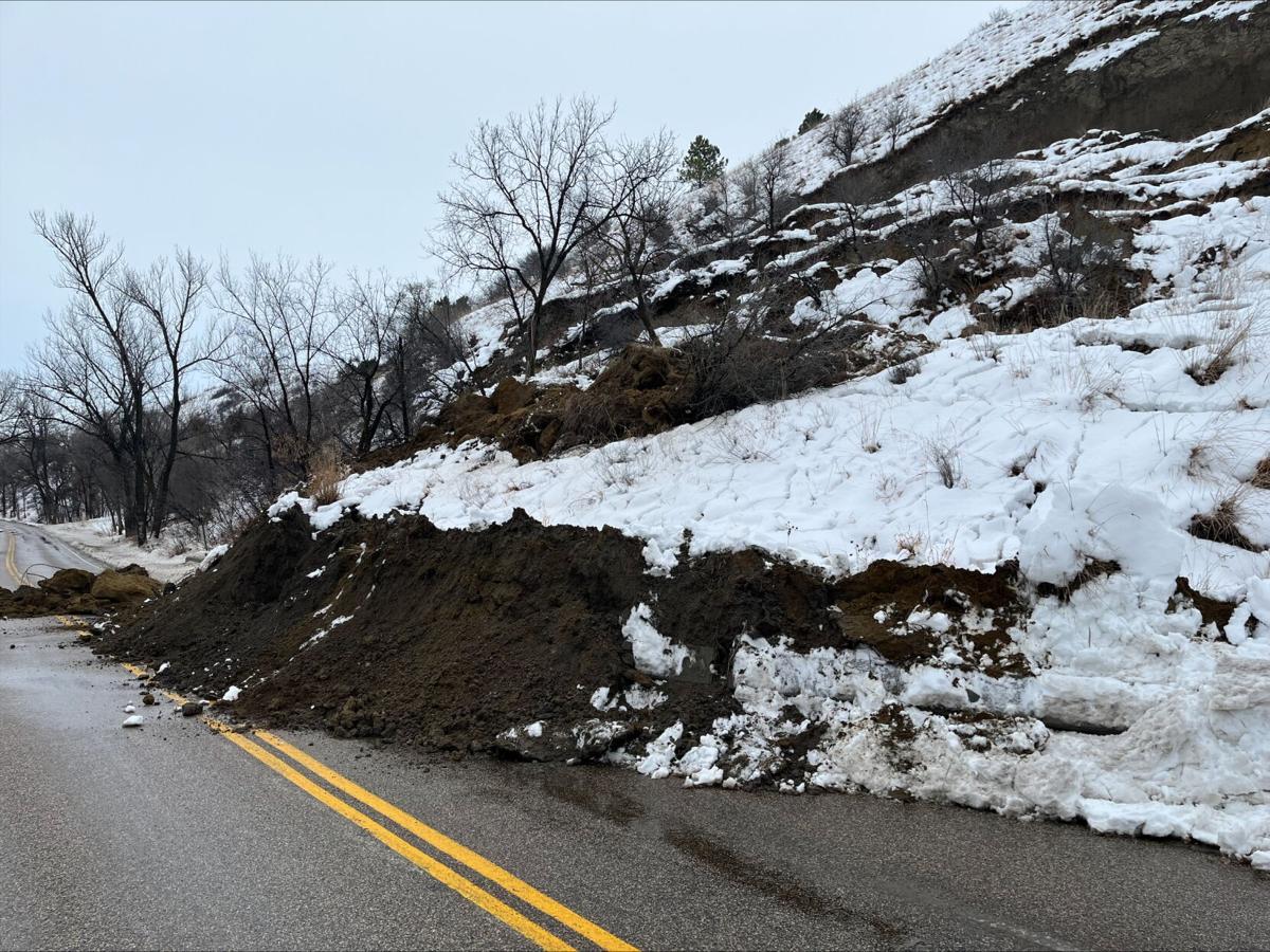 Landslide closes part of River Road north of Bismarck