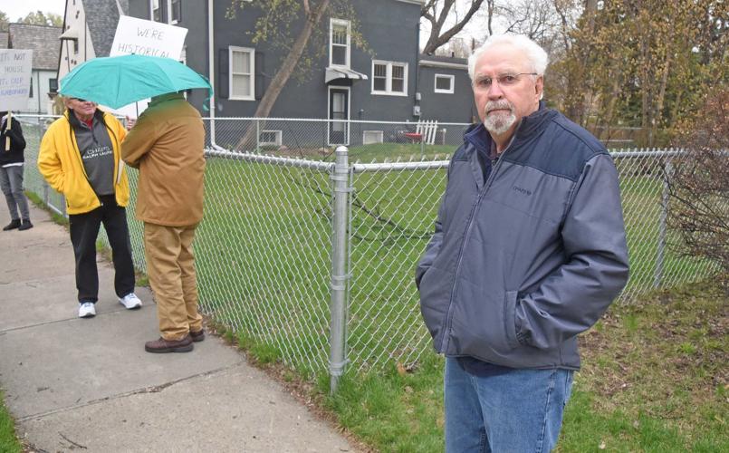 Cathedral District residents protest the building of small house
