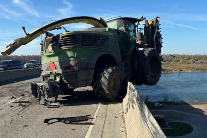 Crash temporarily closes WB I-94 between Bismarck and Mandan