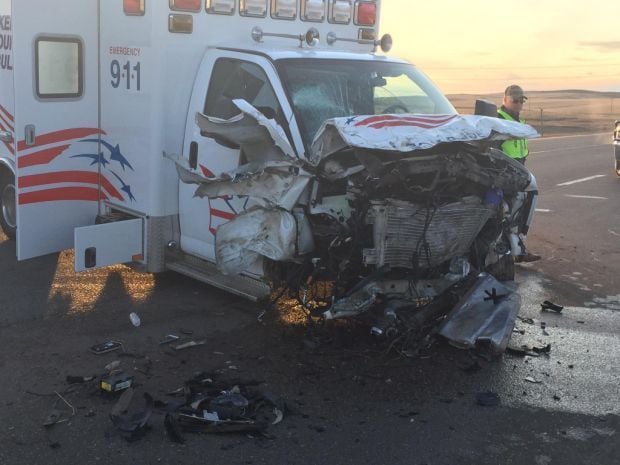 No fatalities reported in ambulance crash
