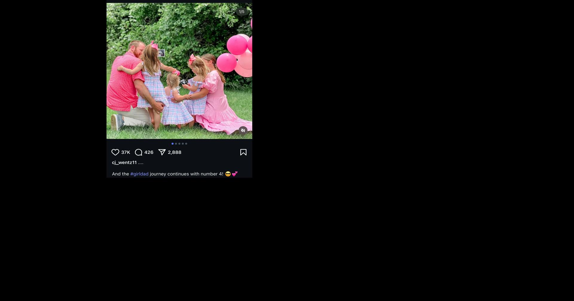 NFL quarterback Wentz, wife Madison announce 4th child