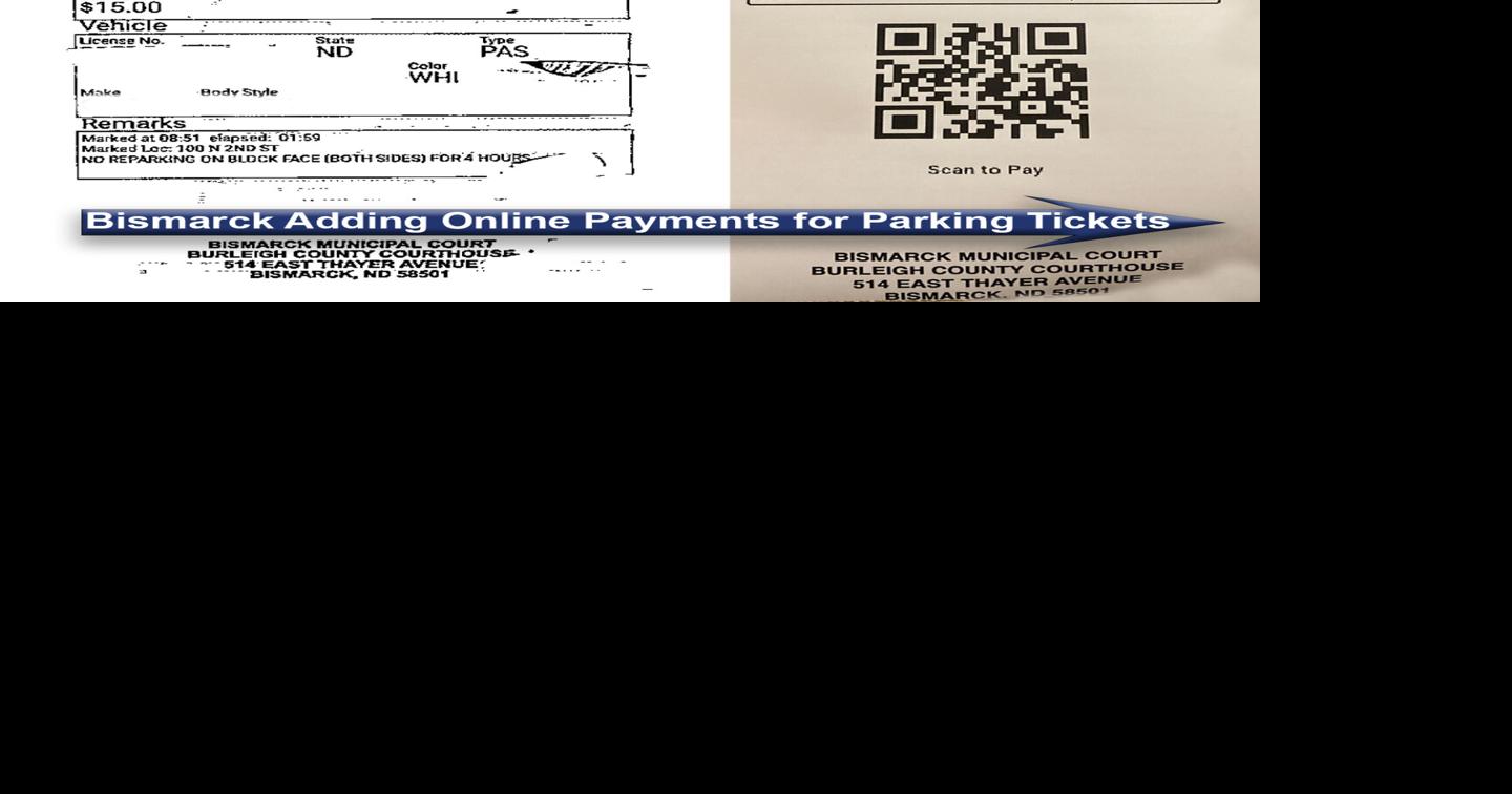 Bismarck parking tickets can now be paid online