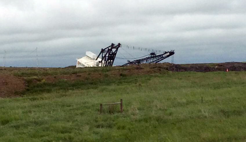 Falkirk Mine dragline slips