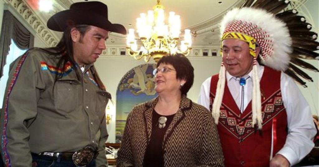 Tex Hall, Elouise Cobell Jimmy Goddard