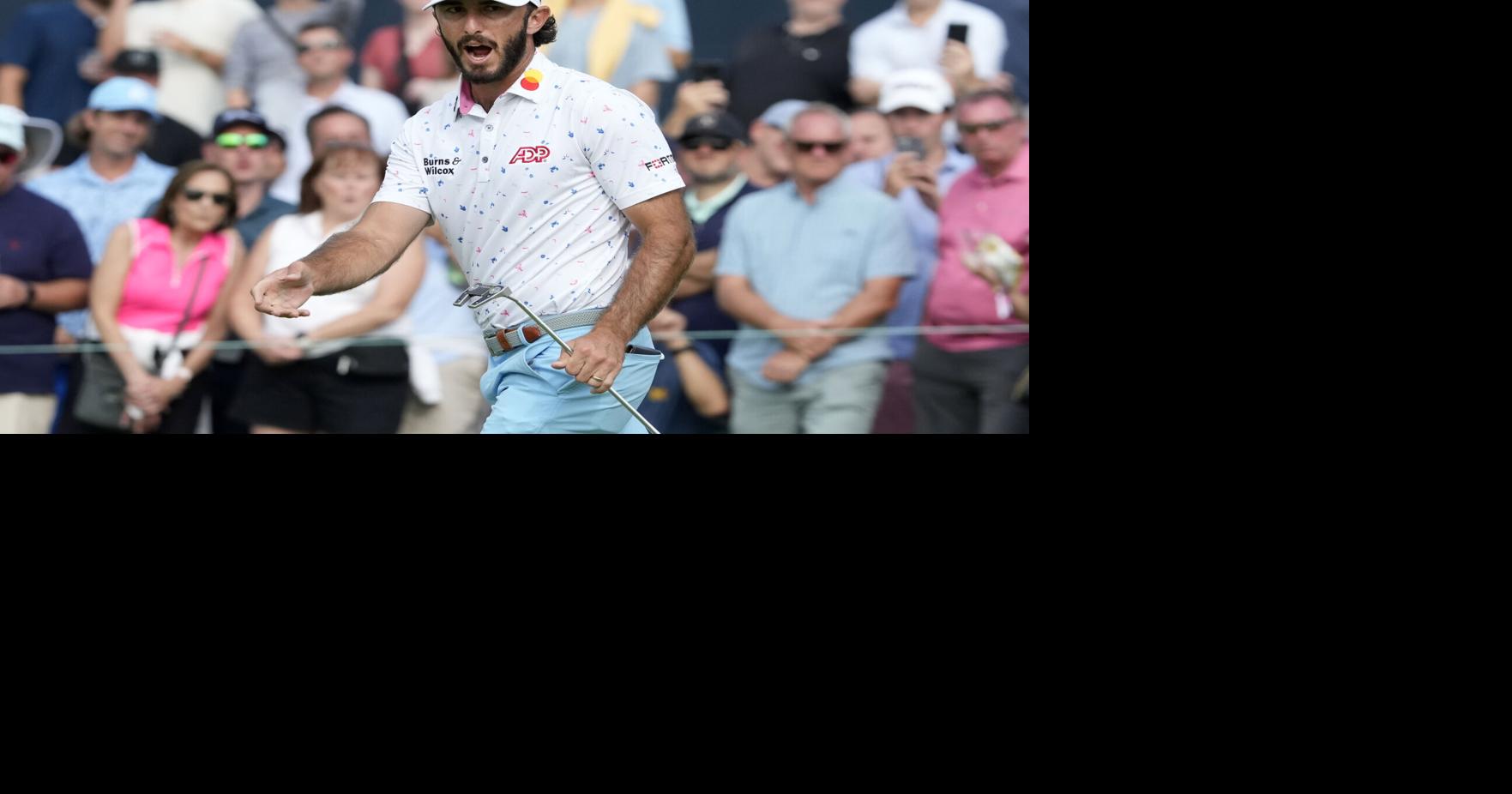 Max Homa sets course record at Olympia Fields, leads BMW