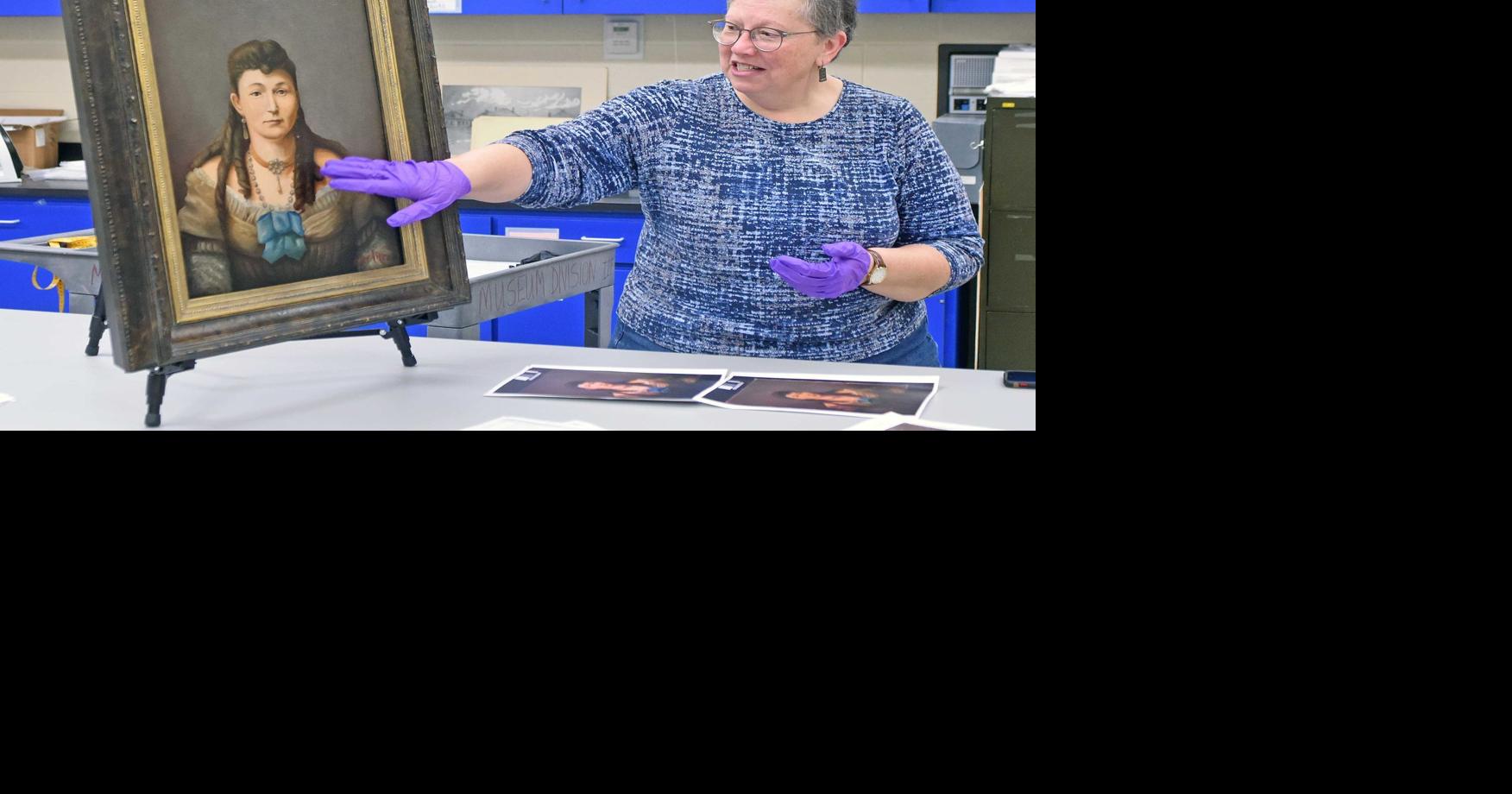 Restored 1880 portrait of prominent Bismarck woman back at Heritage Center