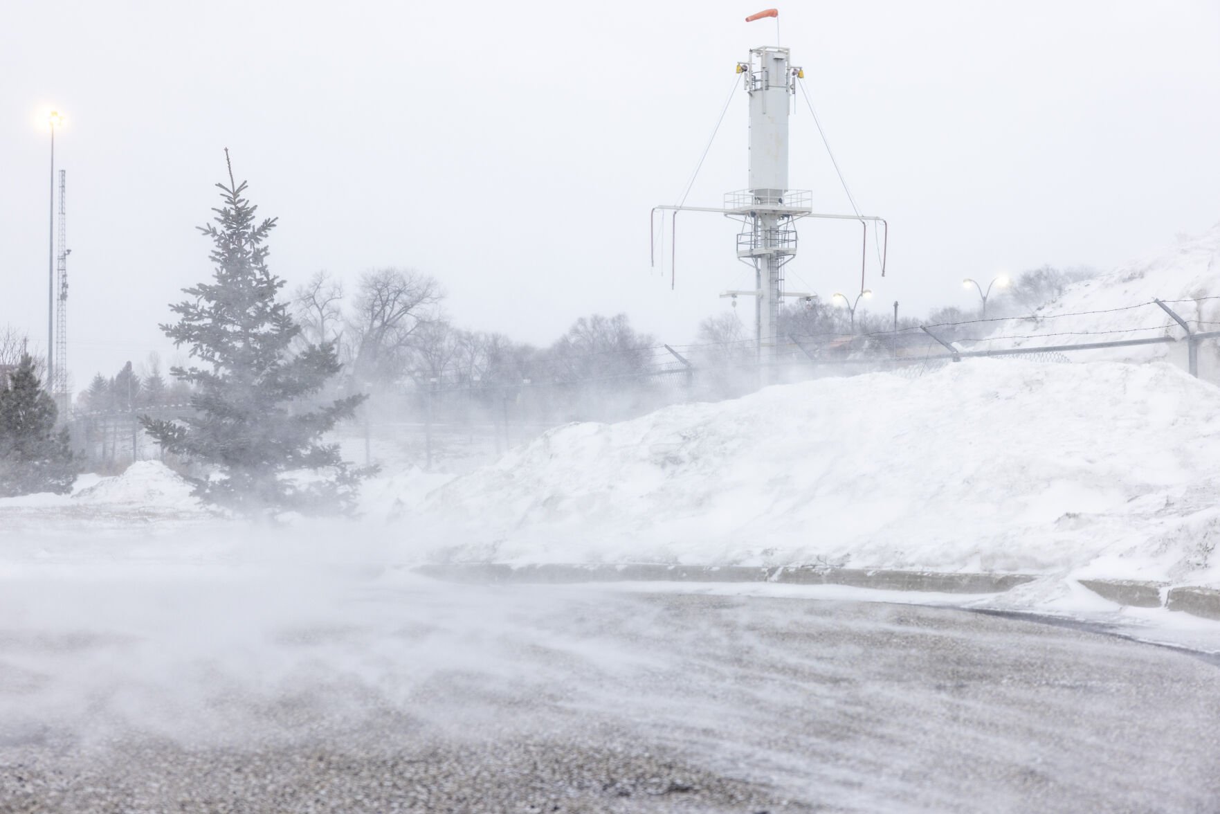 Blizzard hits North Dakota with near hurricane-force winds
