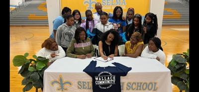 Selma Saints volleyball standout signs to play at Wallace | Education ...