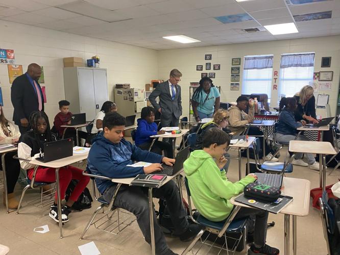 State Superintendent Eric Mackey visits Selma, speaks about rural ...