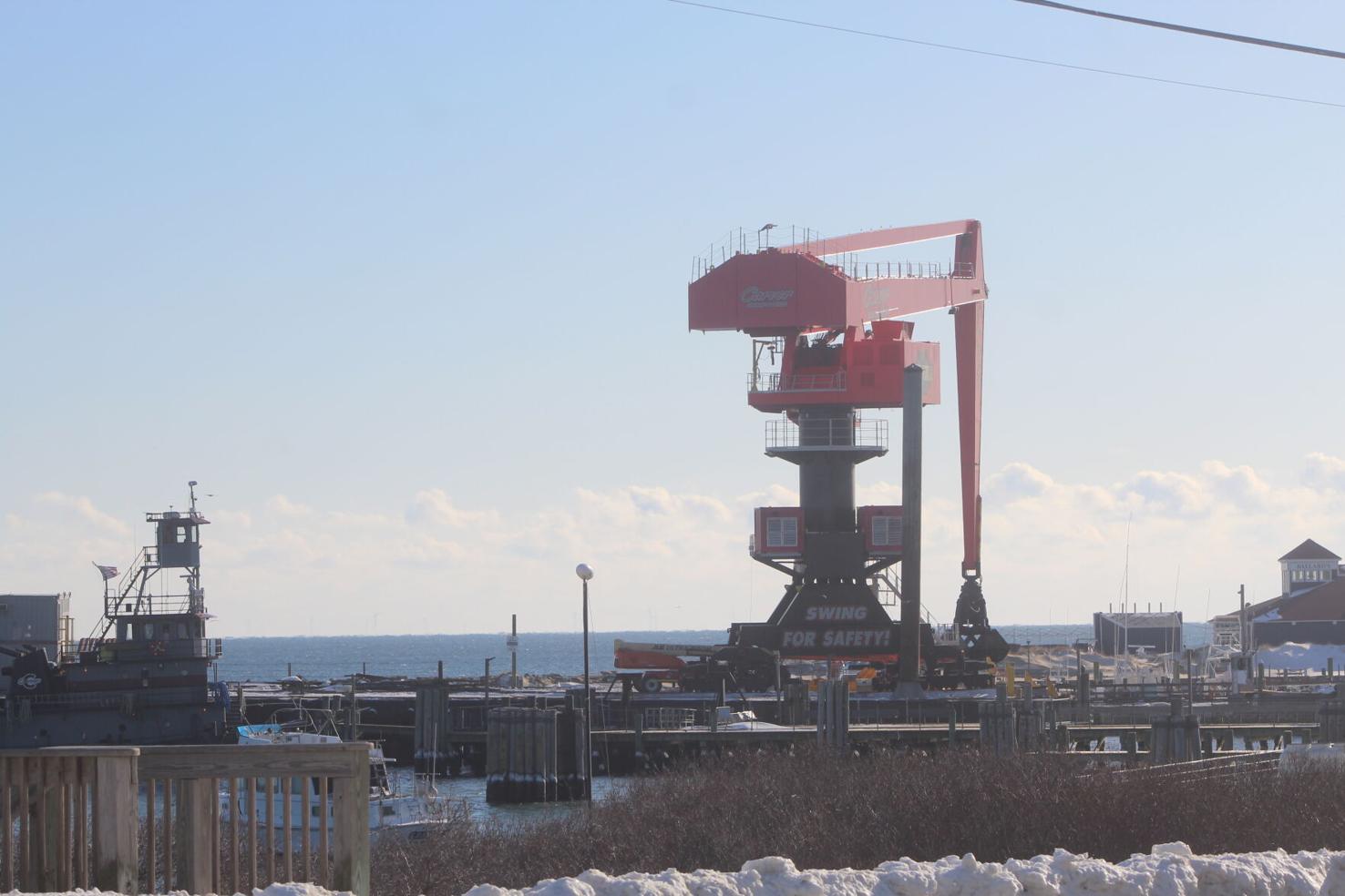What’s that huge orange crane in Old Harbor? | News | blockislandtimes.com