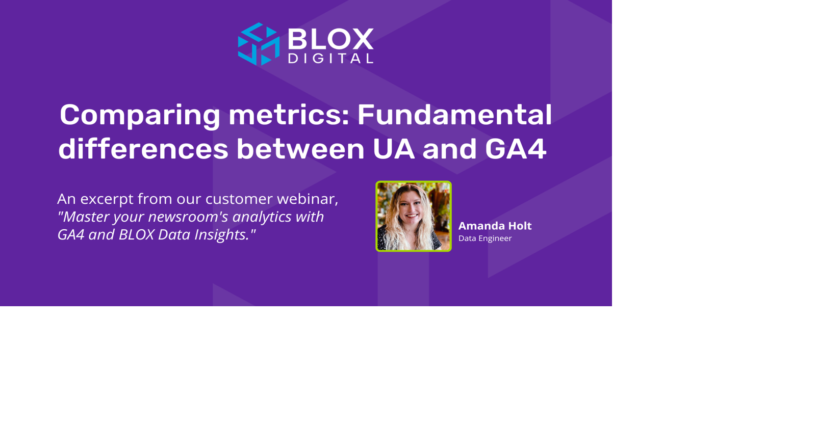 Comparing metrics: Fundamental differences between UA and GA4 | News ...