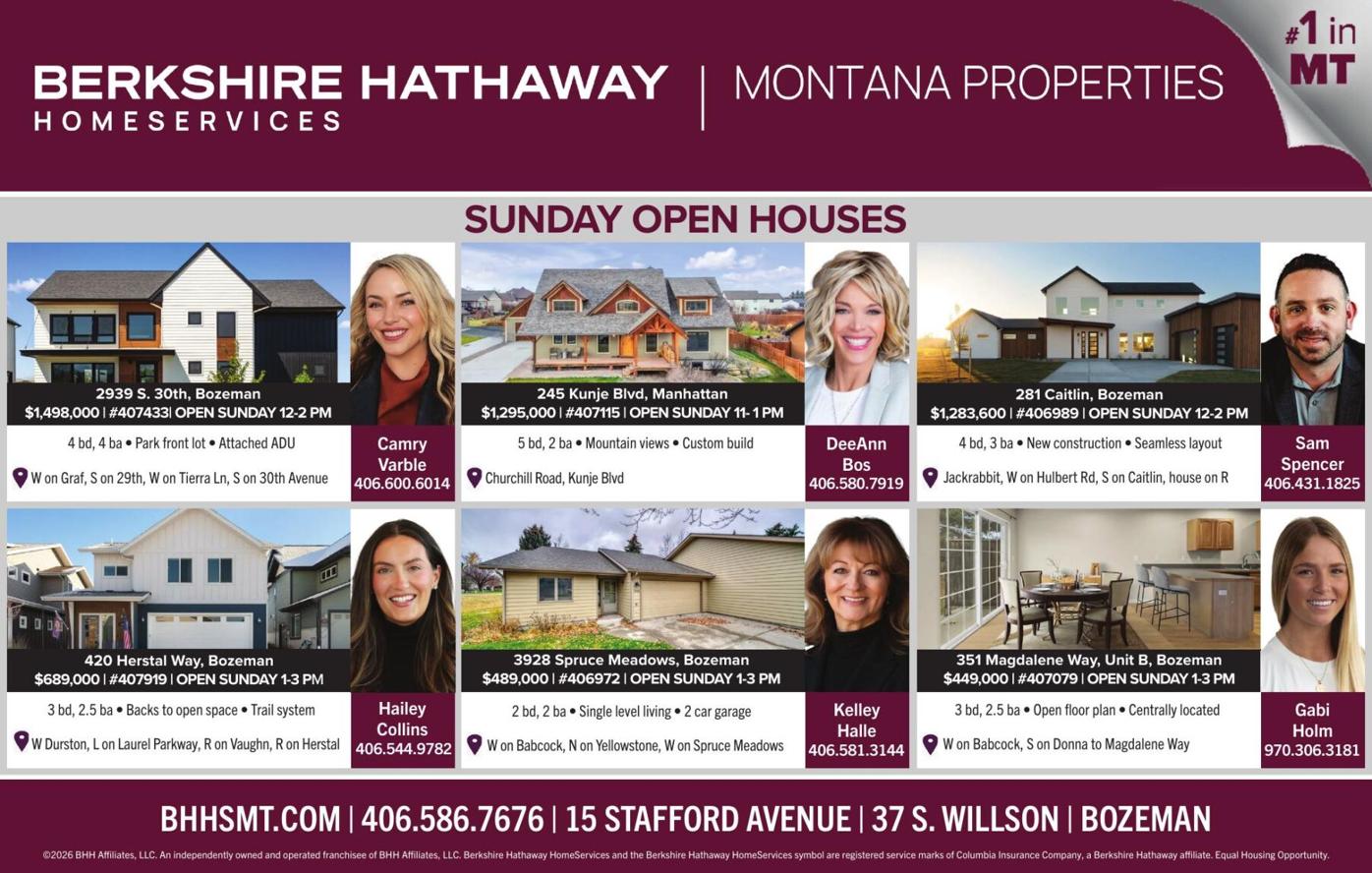 Open House Ad 6x6.25 | Open Houses | bozemandailychronicle.com