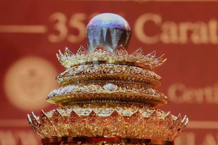 Sri Lanka unveils a rare purple star sapphire claimed to be the biggest ...