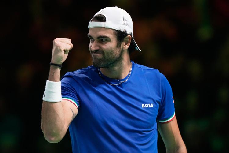 Berrettini gives Italy the lead against Belgium in their Davis Cup ...