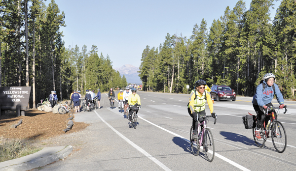 Riders rock the roads in Yellowstone on annual cycle tour | News ...