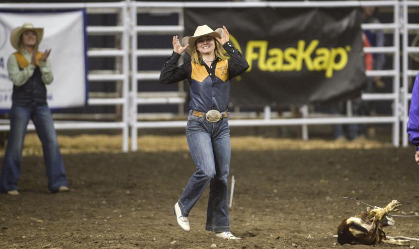Paige Rasmussen's goat tying title helps Montana State women to win in ...