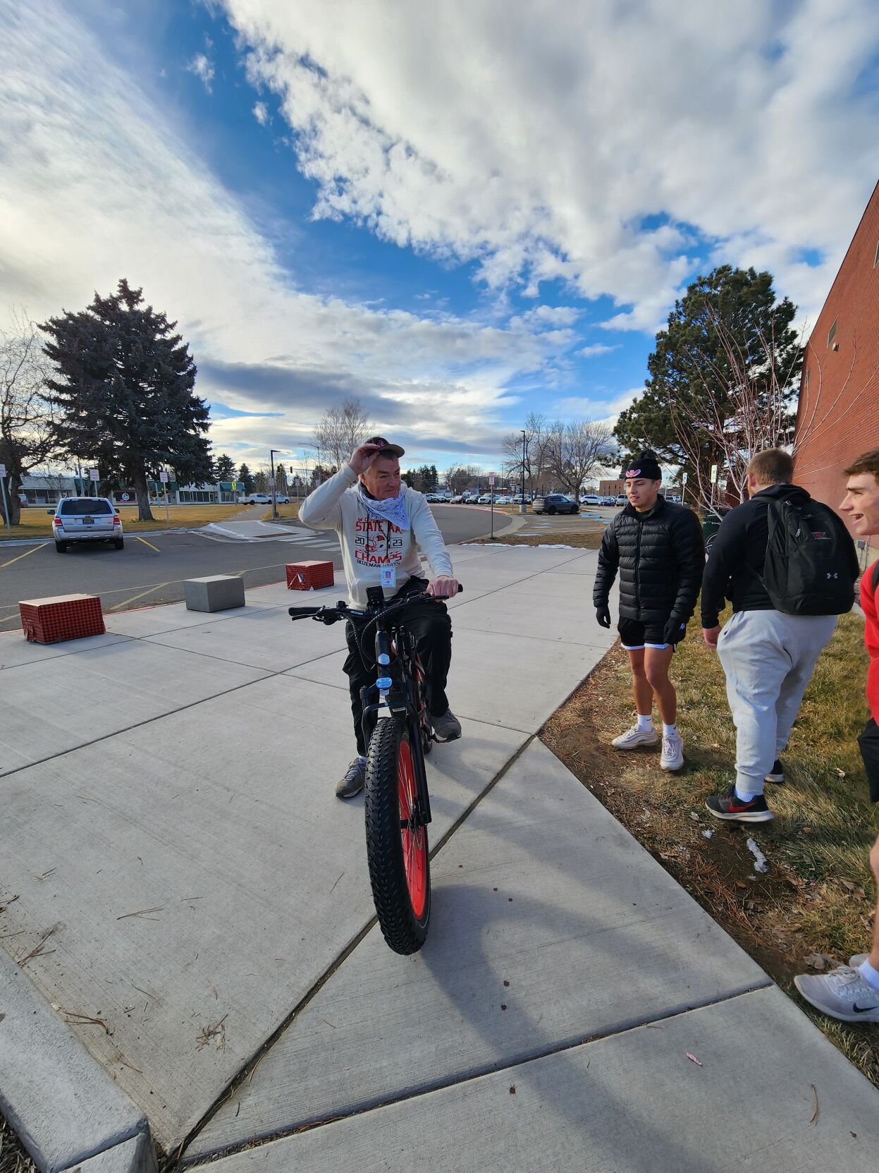 Part of the team: Bozeman Hawks show appreciation for custodian's hard ...