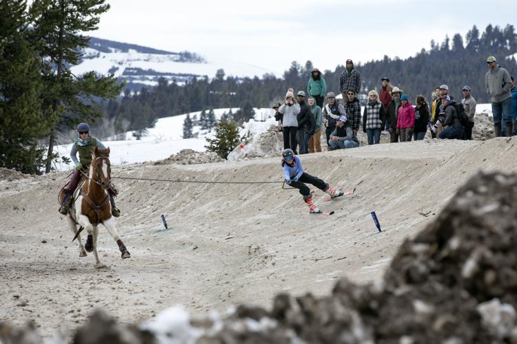 'Adrenaline rush:' Third annual Big Sky Skijoring event showcases skier ...