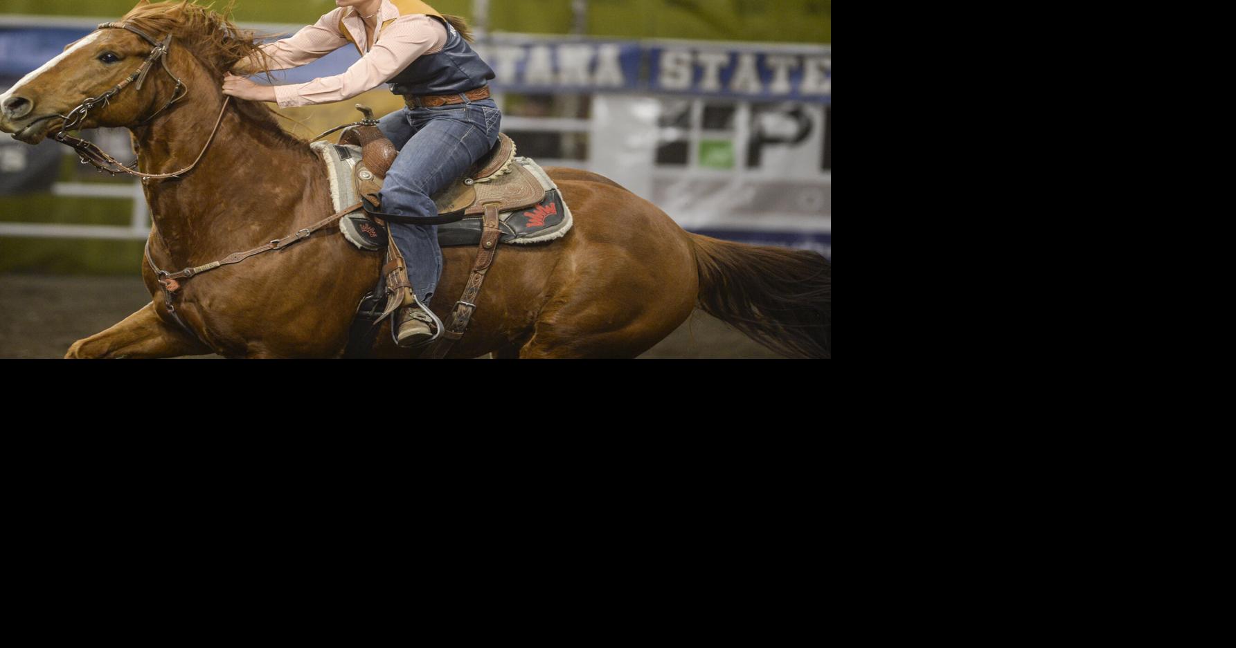 Montana State's Hailey Garrison is sixth in barrel racing at College ...