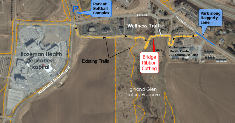 Groups celebrate opening of Wellness Trail east of Bozeman Health ...