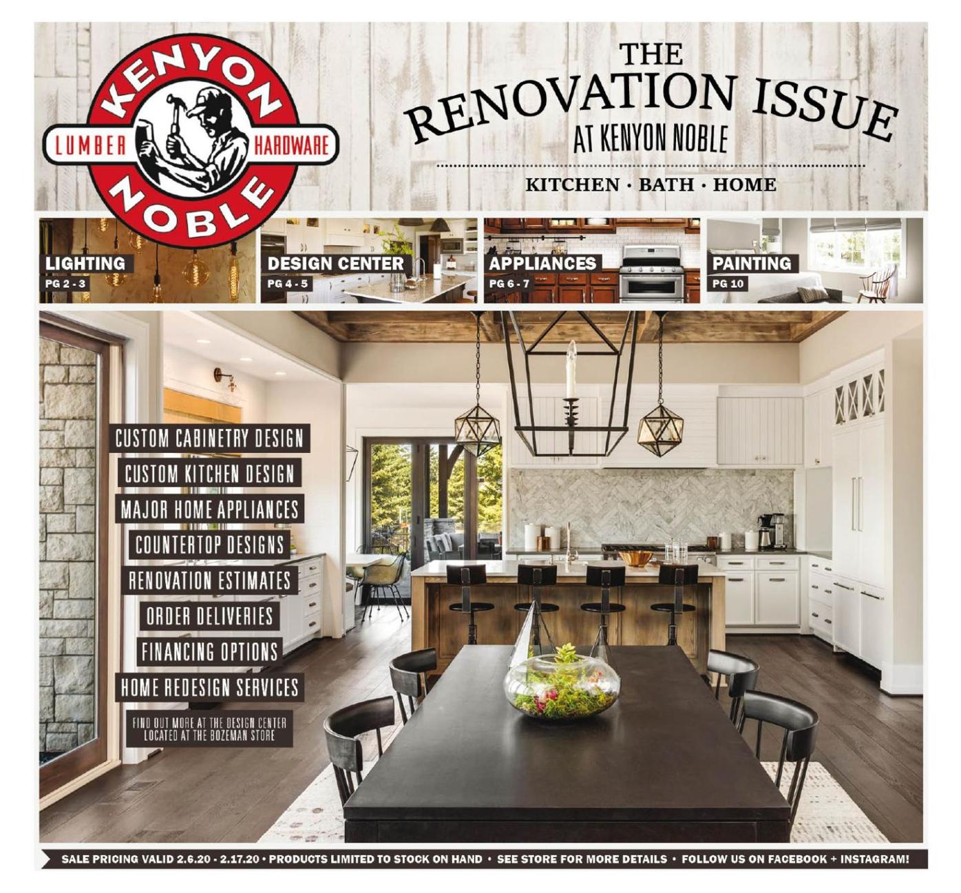 The Renovation Issue Kenyon Noble | Circulars | bozemandailychronicle.com