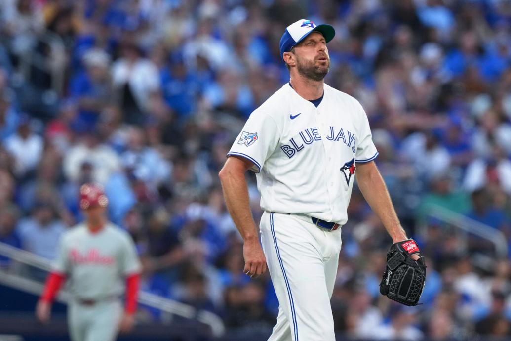 Blue Jays place Max Scherzer on the 10-day injured list with back ...