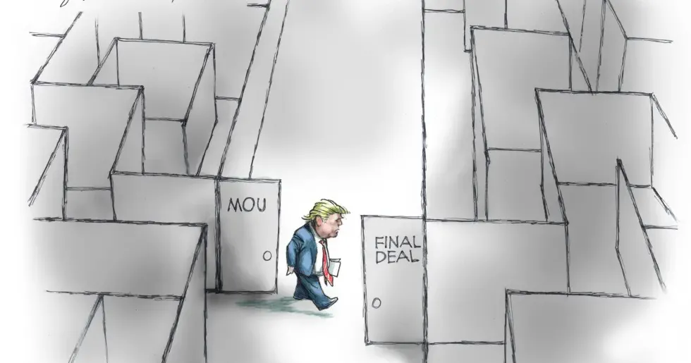Trump signs Iran MOU | Cartoons | bozemandailychronicle.com