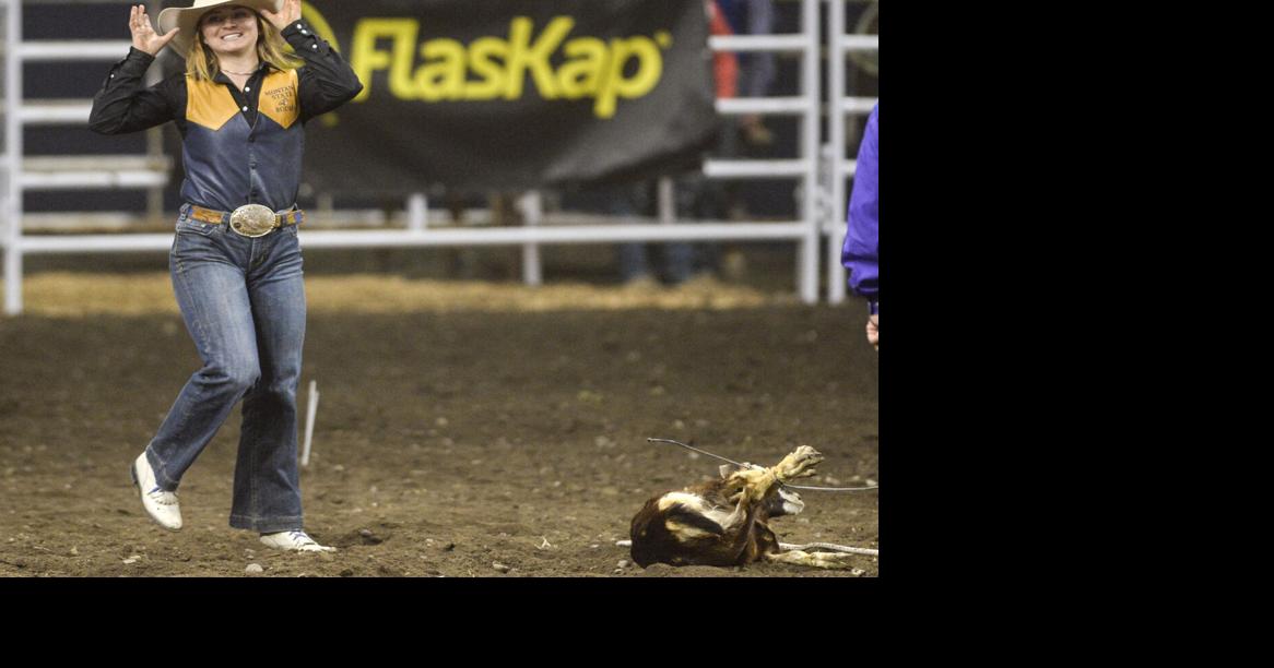 Paige Rasmussen's goat tying title helps Montana State women to win in ...