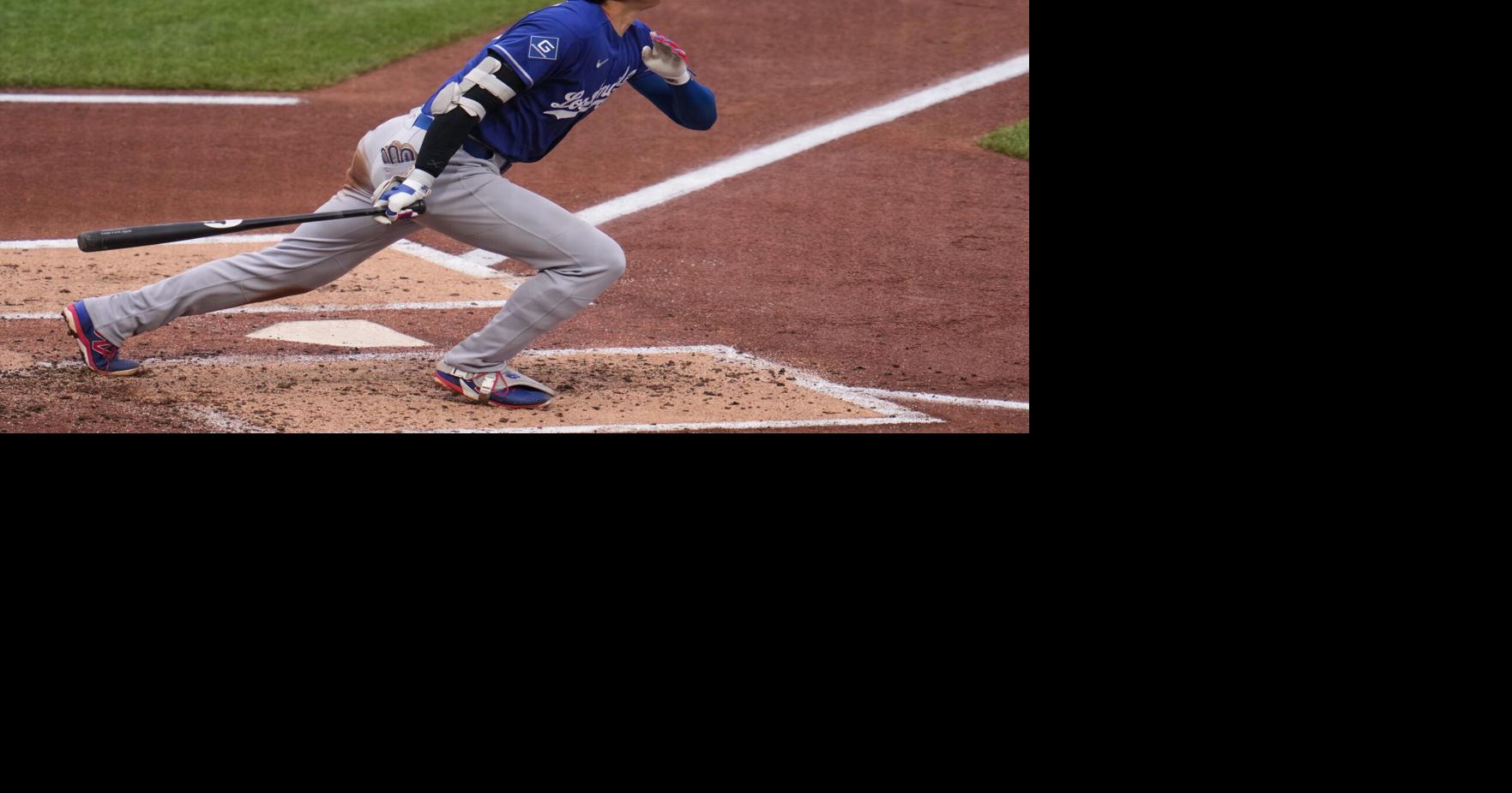 Ohtani homers, leaves game with left knee inflammation in Dodgers' 8-6 ...