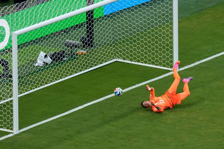 Uruguay goalkeeper Fernando Muslera is replaced at halftime at his ...