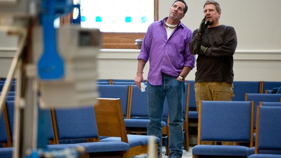 Holy Rosary crucifix puts final touches on renovation