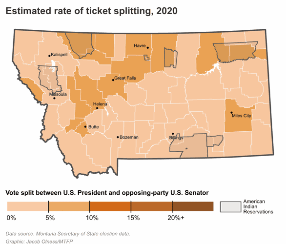 Split decisions: How has voter ticket-splitting changed in Montana ...