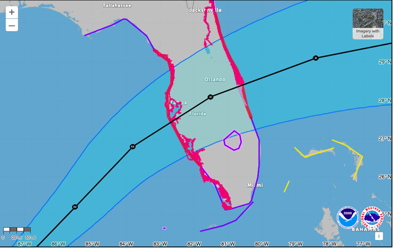 Hurricane Milton update: Will storm hit south of Tampa Bay? | News ...