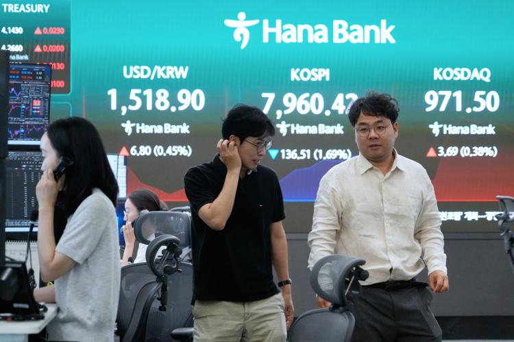 Asian shares fall after a tech sell-off on Wall Street, while oil ...