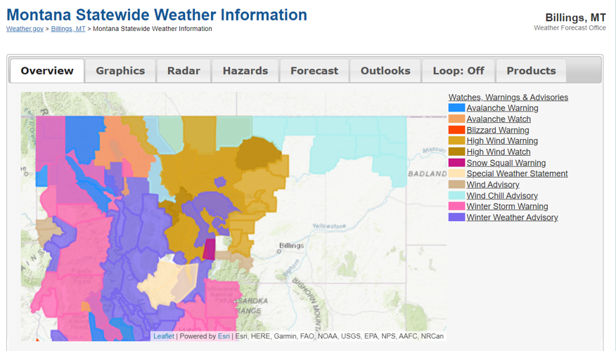 Southwest Montana to see frigid temperatures, squalls and increased ...