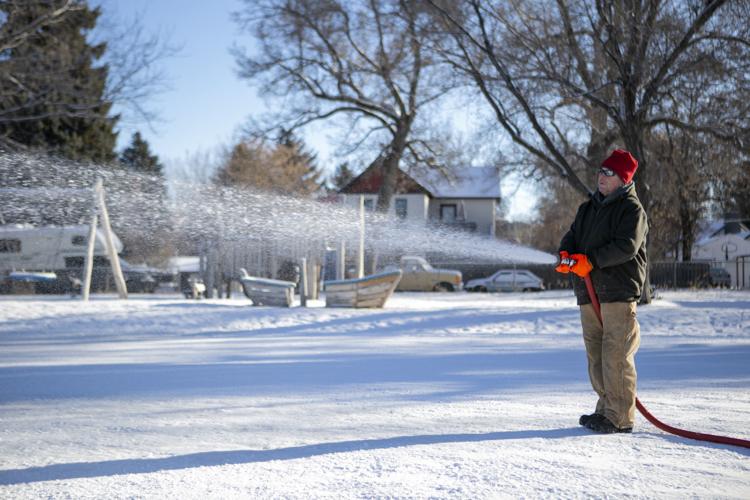 Making ice: After a late start, Bozeman readies outdoor ice rinks ...