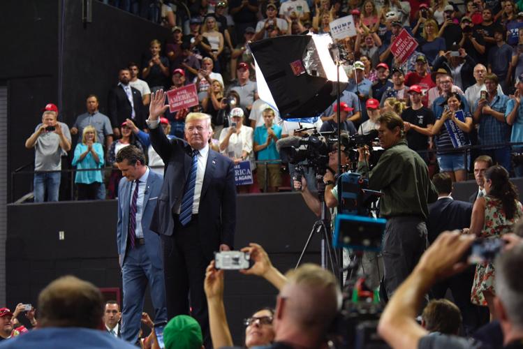 Supporters, protestors gather for Trump rally in Billings | Politics ...