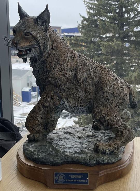 Small 'Spirit' bobcat statue missing from Montana State University ...