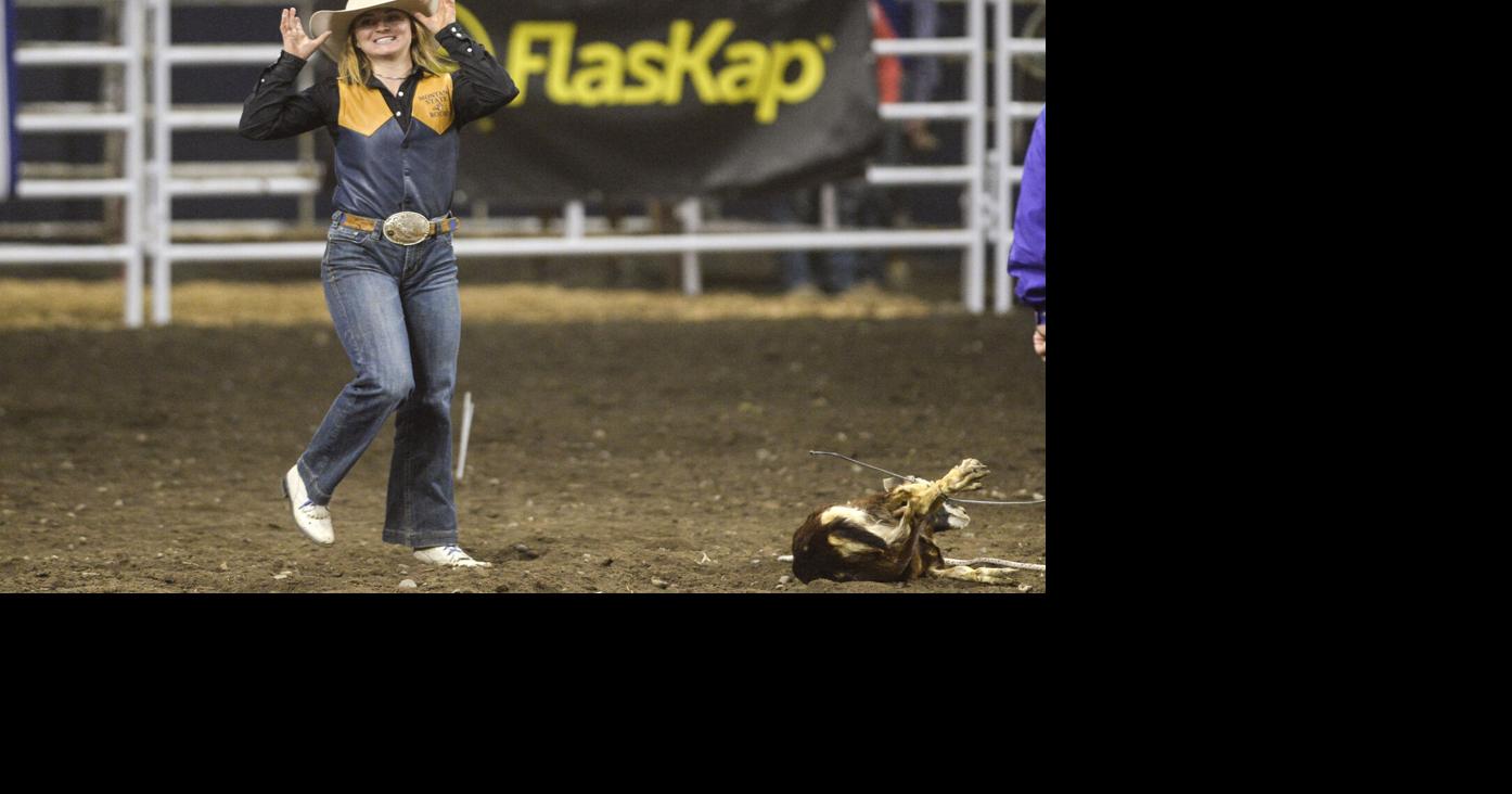 Montana State's Paige Rasmussen wins goat tying championship at College ...