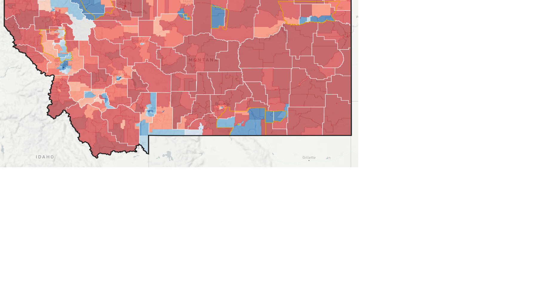 Interactive map shows Bozeman as Montana's second bluest voting area ...